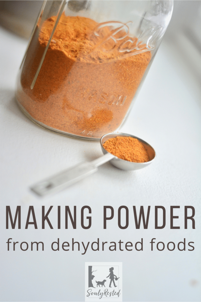 How to Make Powder Out of Dehydrated Food - Souly Rested